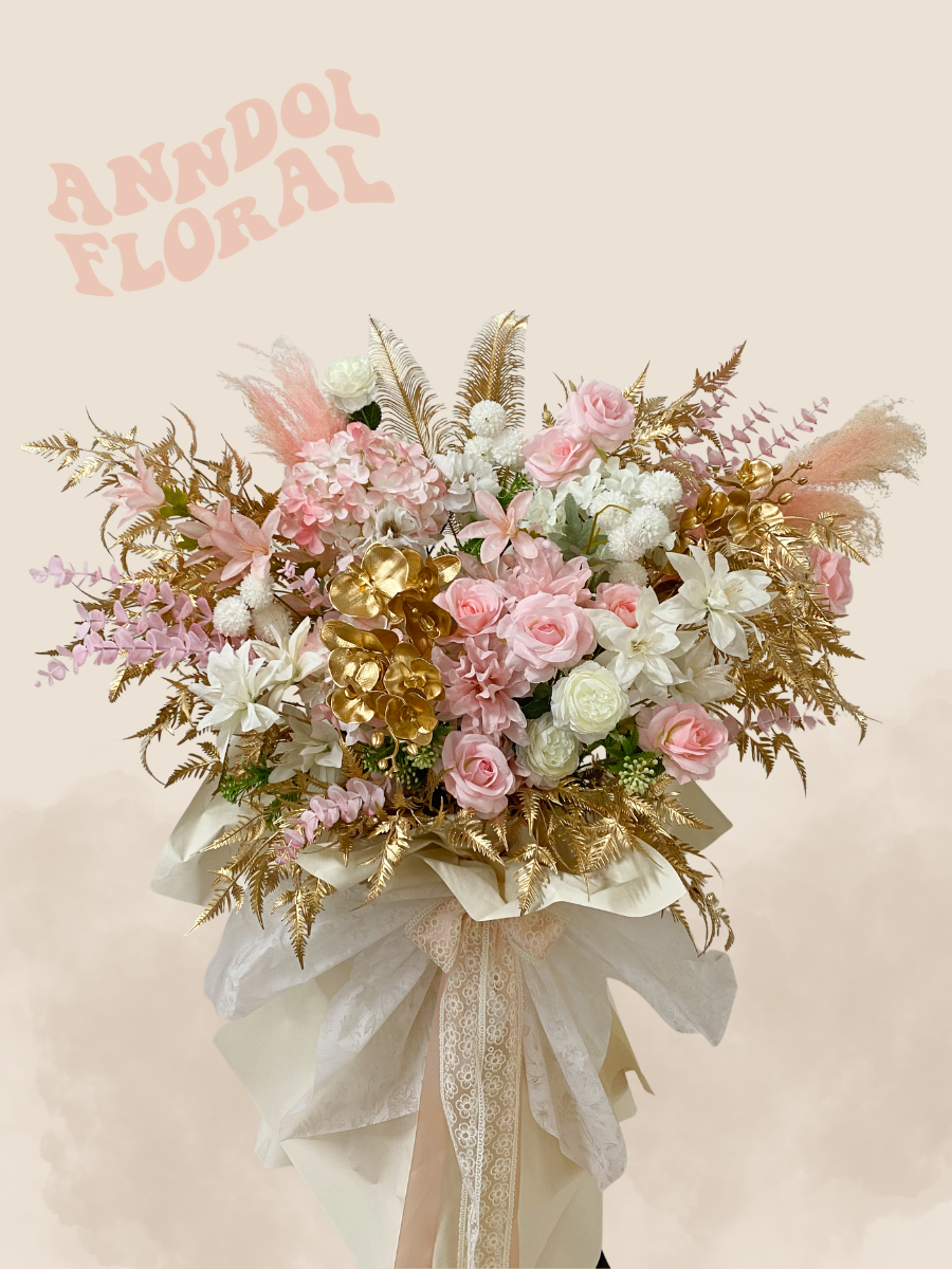 (Faux) Pink Opulence Floral Stand – Anndol Floral