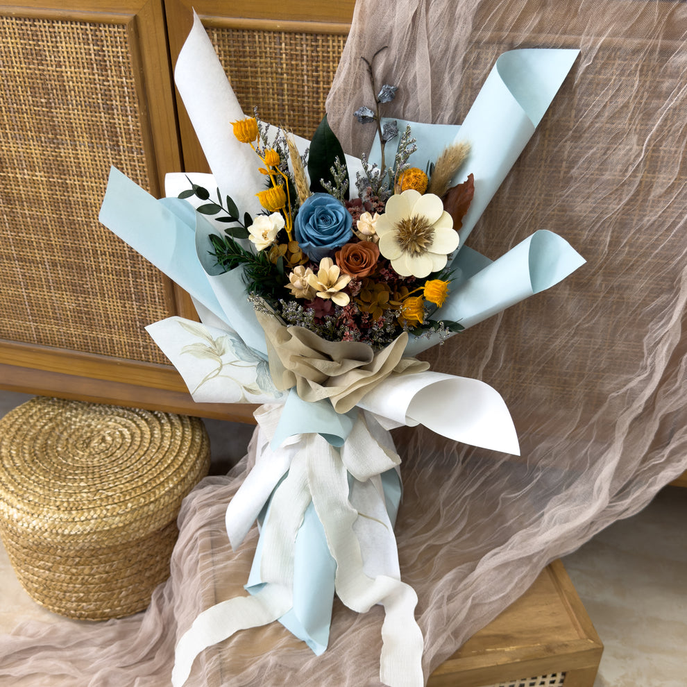 Rustic Blue Bouquet – Anndol Floral
